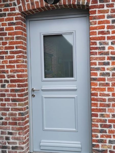 Porte d'entrée Aluminium et vitrée K-LINE sur mesure à Valenciennes et St amand