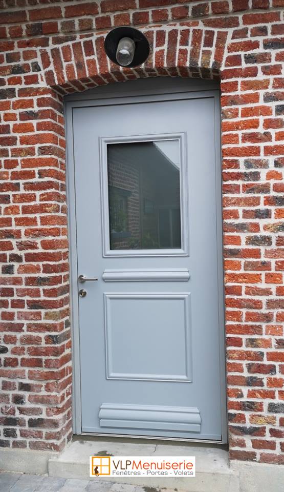 Porte d'entrée Aluminium et vitrée K-LINE sur mesure à Valenciennes et ...